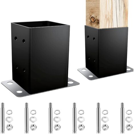 Screw Post Base Plate Base Plate for Concrete Fences Gazebos Garage Sheds