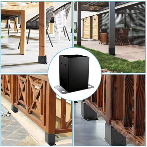 Screw Post Base Plate Base Plate for Concrete Fences Gazebos Garage Sheds