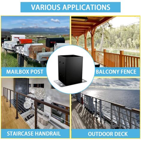 Screw Post Base Plate Base Plate for Concrete Fences Gazebos Garage Sheds