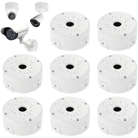 Lot de 8 Boîtes de Jonction pour Caméra - Câble Caché en Plastique ...