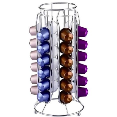 Distributeur pour 36 Capsules Nespresso Tour Élancé en Métal Cheffinger ...