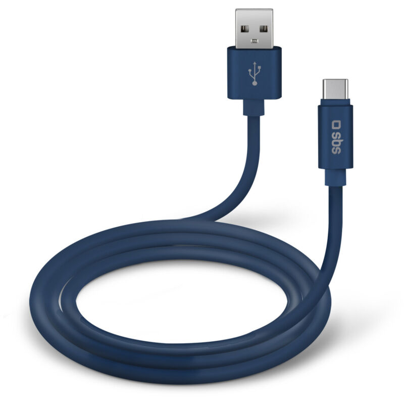 SBS TECABLPOLOTYPECB USB Kabel USB 2.0 1 m USB A USB C Blau