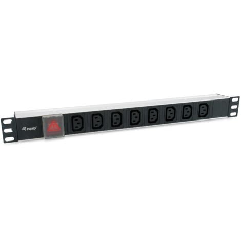 Equip 333310 Stromverteilereinheit (PDU) 8 AC-Ausgänge 1U Schwarz