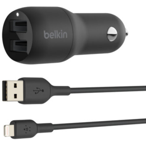 Belkin USB-A Kfz-Ladegerät, 24W schwarz CCB001btBK Ladegeräte -Universal-