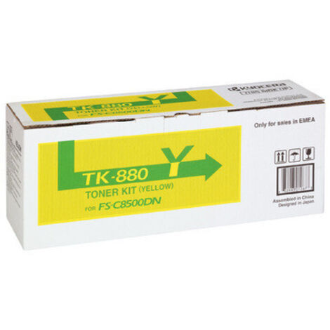 Toner Originalzubehör TK-880Y ca. 18.000 Seiten gelb