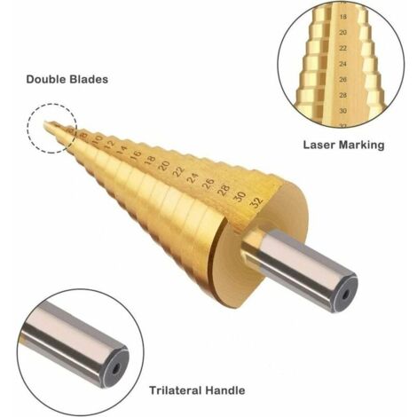Metal Countersunk Bits, 3 PCS 4-12/20/32mm Metal Countersunk Bits ...