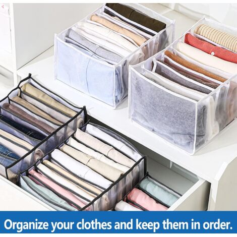 Drawer Organizer, Foldable Mesh Organizer for Clothes Organizer, Closet ...
