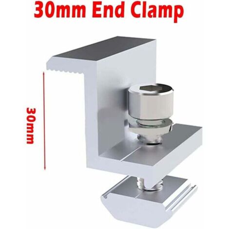 Solar Panel Bracket End Clamp Kit, Solar Panel Edge Clamp Brackets ...