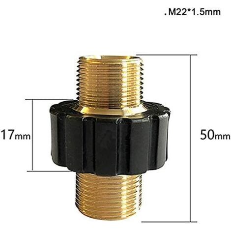 Conector rápido de manguera - Adaptador macho doble M22 x 1,5 para ...