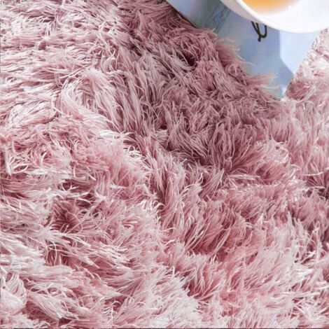 Alfombra mullida de 160 x 120 cm - Alfombra antideslizante de piel ...