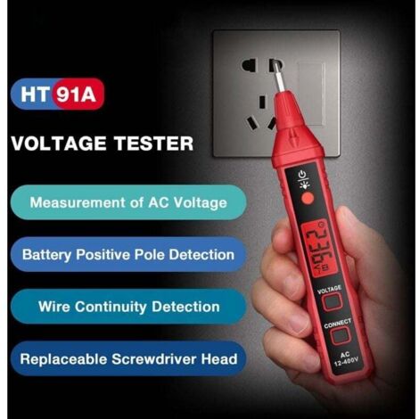 Detector portátil de corriente y alto voltaje con punta Phillips. Ideal ...