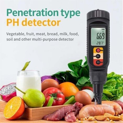 Medidor de pH universal profesional para suelo, frutas, pan y carne ...