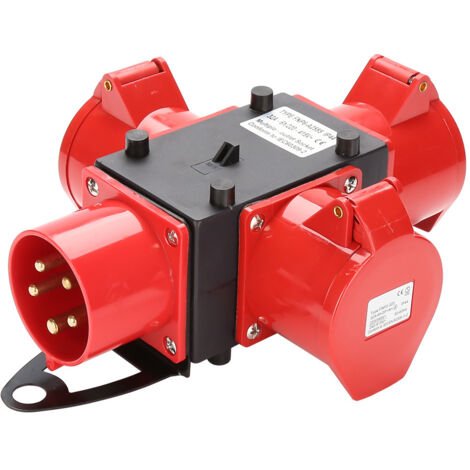 Wolketon Baustromverteiler Verteiler 3 x CEE 400V/32A IP44 CEE ...