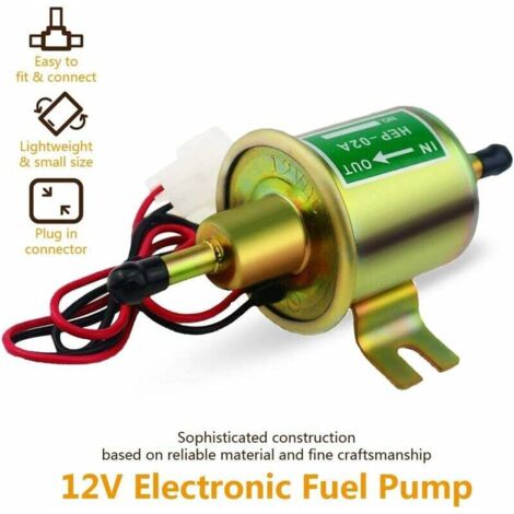 Bomba de combustible eléctrica de 12 V (4-7 PSI) - Bomba universal para ...