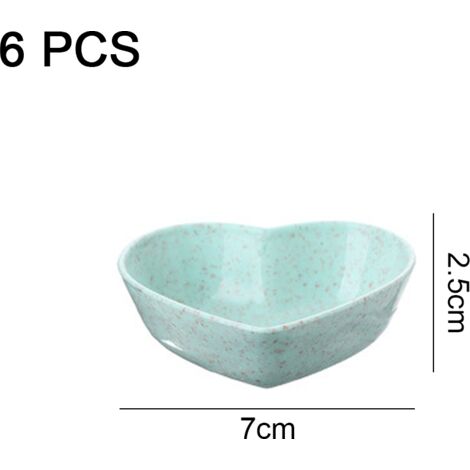 Ensemble de bols à trempette, bol en forme de cœur en porcelaine, petit ...