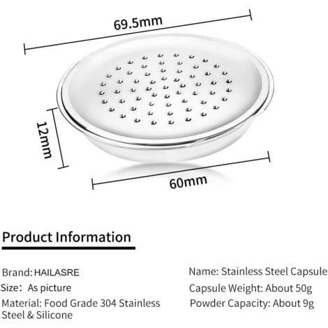 Capsule café réutilisable inox pour Senseo HD7801/HD6592 + cuillère ...