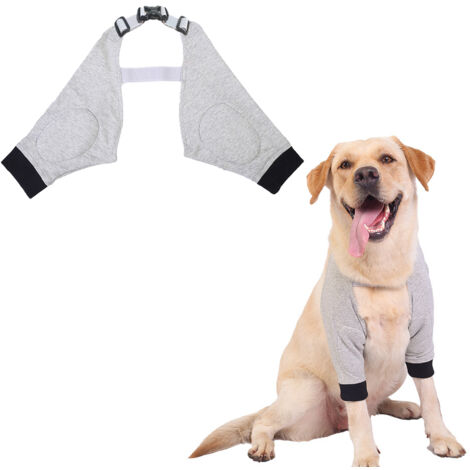 Manchon rembourré souple pour pattes avant chien, protection plaies et ...