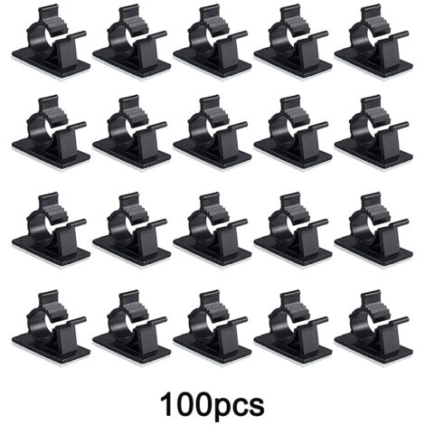 Clips de câble réglables en fil de nylon, clips adhésifs pour la ...