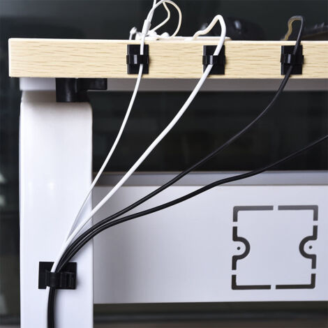 Clips de câble réglables en fil de nylon, clips adhésifs pour la ...