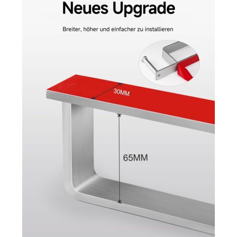 Porte-serviettes mural pour salle de bain, sans perçage.