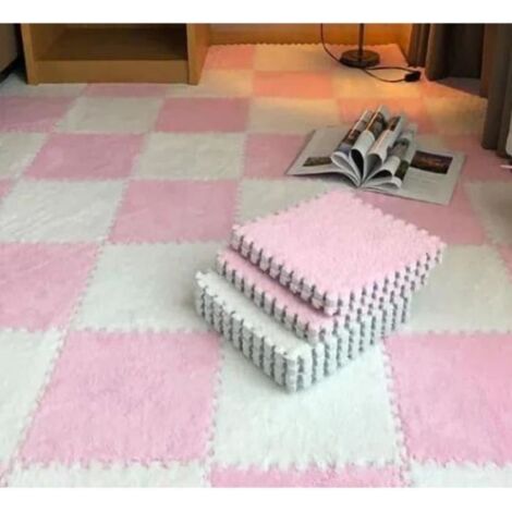 Tapis de sol emboîtable en mousse pelucheuse Tapis de sol en mousse en ...