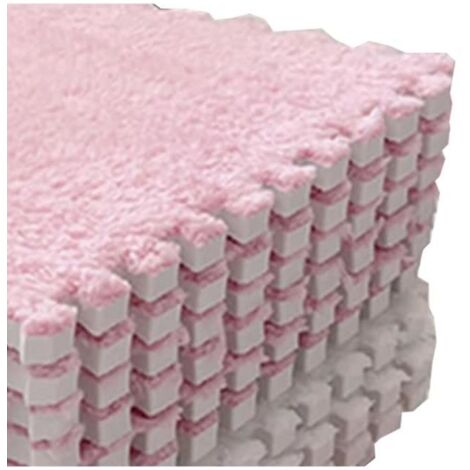 Tapis de sol emboîtable en mousse pelucheuse Tapis de sol en mousse en ...