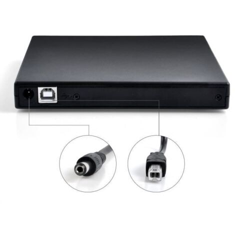 CD-DVD Externe USB 2.0 pour PC portable pour Windows 2000 / XP / Vista ...