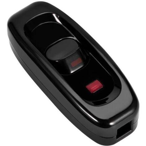 Interrupteur de Lampe - HB010 - Noir - AC 250V - 10A - Prêt à poser