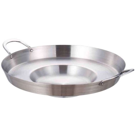 Grand wok mexicain (comal cazo) en acier inoxydable pour carnitas ...
