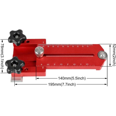 Guide de gabarit de scie à table long et fin pour répéter les coupes de ...