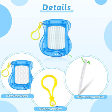 Mini tableau magnétique à dessin pour enfants, porte-clés sac à dos ...