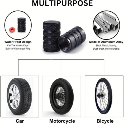 Cache-valve universel pour pneus, convient aux voitures, camions, motos ...