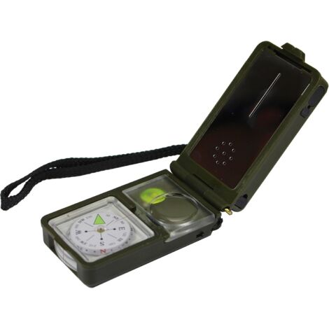 Boussole multifonctionnelle - 10 en 1 : thermomètre, hygromètre, lampe ...