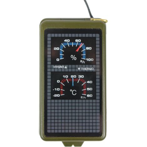 Boussole multifonctionnelle - 10 en 1 : thermomètre, hygromètre, lampe ...
