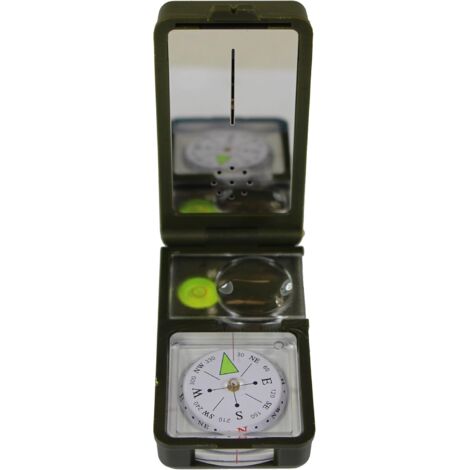 Boussole multifonctionnelle - 10 en 1 : thermomètre, hygromètre, lampe ...