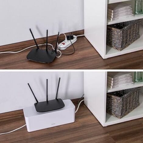 Boîte pour câbles (Boite Rangement pour cables chargeurs et multiprises ...