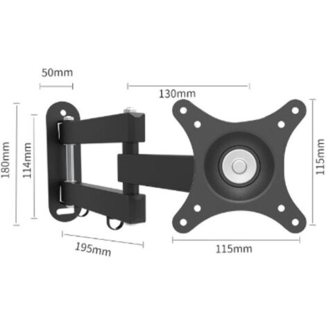 Support TV Mural pour Moniteur, Support TV Mural Fixation Support Mural ...