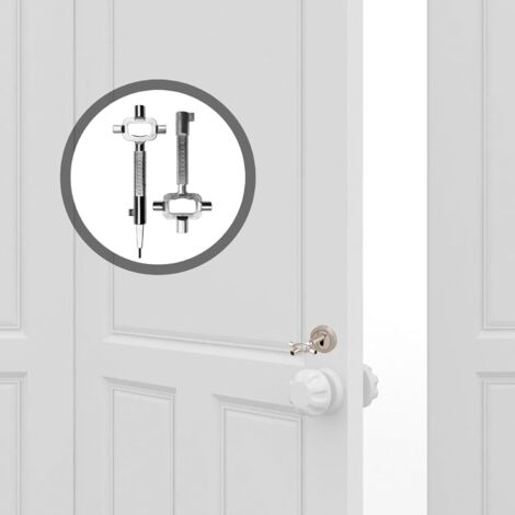 Lot de 2-pack Clé de Construction, Clef Passe Partout Construction, Cle ...