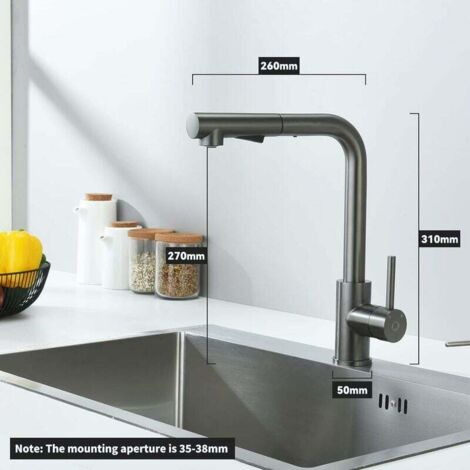 Robinet Cuisine Douchette, Mitigeur de Cuisine Avec Douchette ...