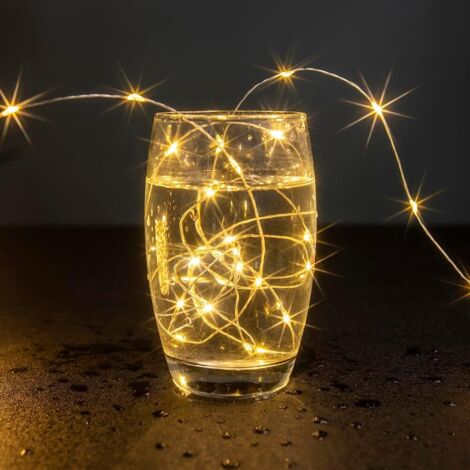 Guirlande lumineuse 50 m 500 LED Fil de cuivre argenté Étanche ...