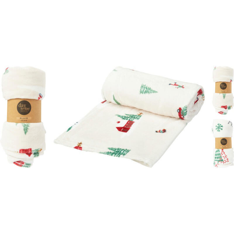 Couverture polaire de Noël 150 x 120 cm, 2 motifs