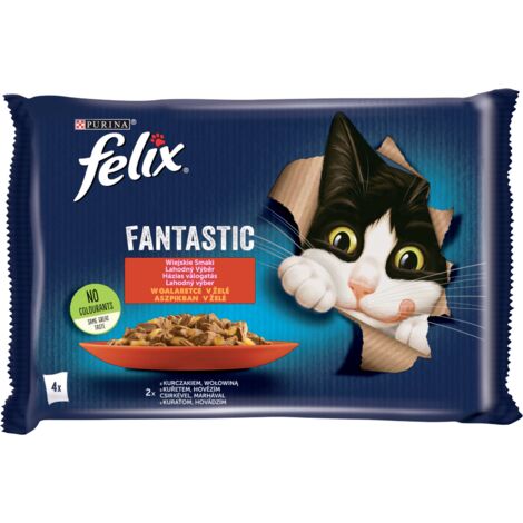 FELIX FANTASTIC MP Bœuf, Poulet 4x85g = 340g