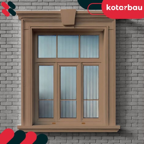 Bouchon de drainage pour fenêtres en PVC, finition chêne, 45 mm, lot de 100 pièces