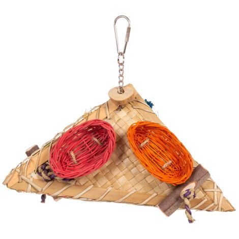 Parrot Rhombus Jouet naturel pour perroquets de taille moyenne et petite