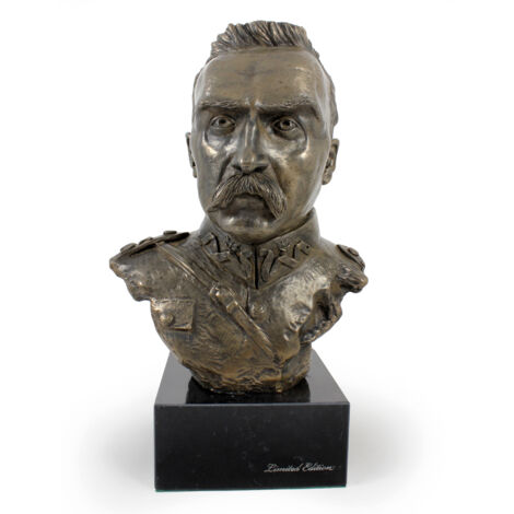 Józef Piłsudski - Buste en marbre, statuette d'une personne célèbre ...