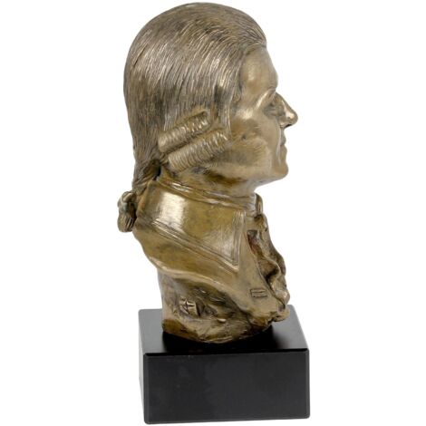 Wolfgang Amadeus Mozart - Buste sur marbre, statuette d'une personne ...