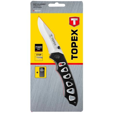Topex - Couteau pliant avec verrouillage : durable, universel