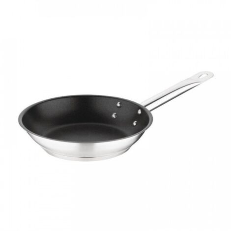 Poêle inox antiadhésive (Ø)200 mm, compatible induction