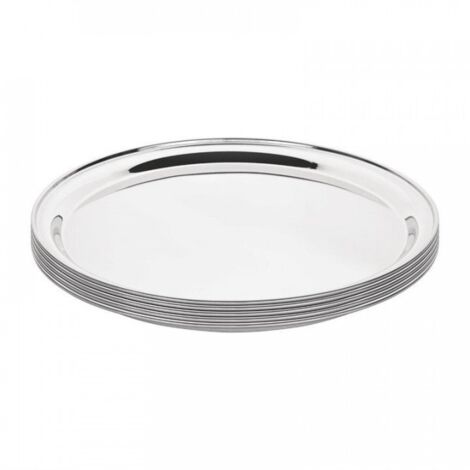 Plateau inox de service rond (Ø)405 mm