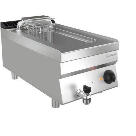 Friteuse inox simple 6 Litres, à poser, argenté, 9000 W, 400 V - TRI